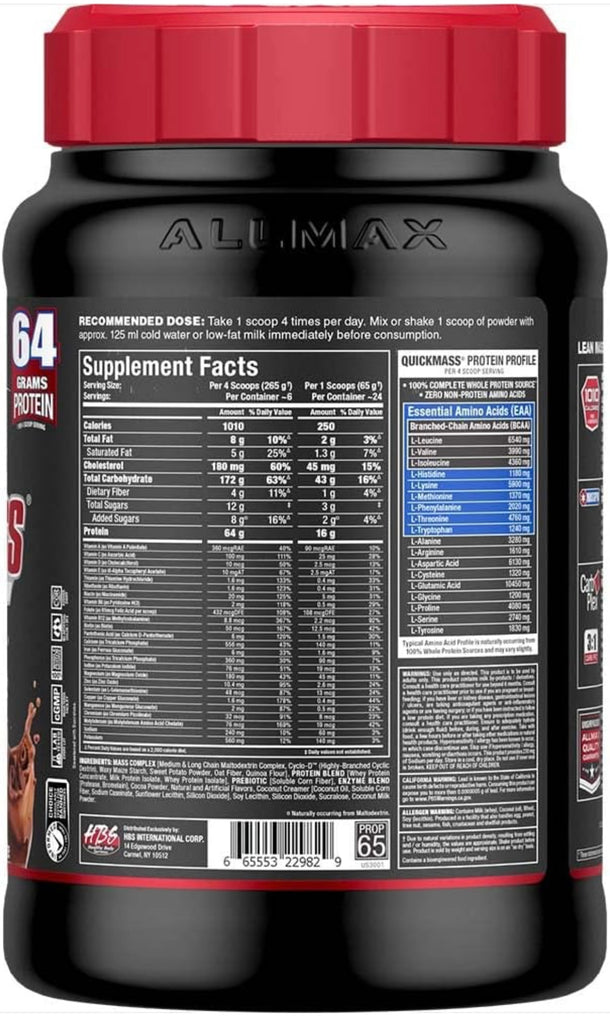 Allmax Quickmass Mass Gainer - Steel Suppliers